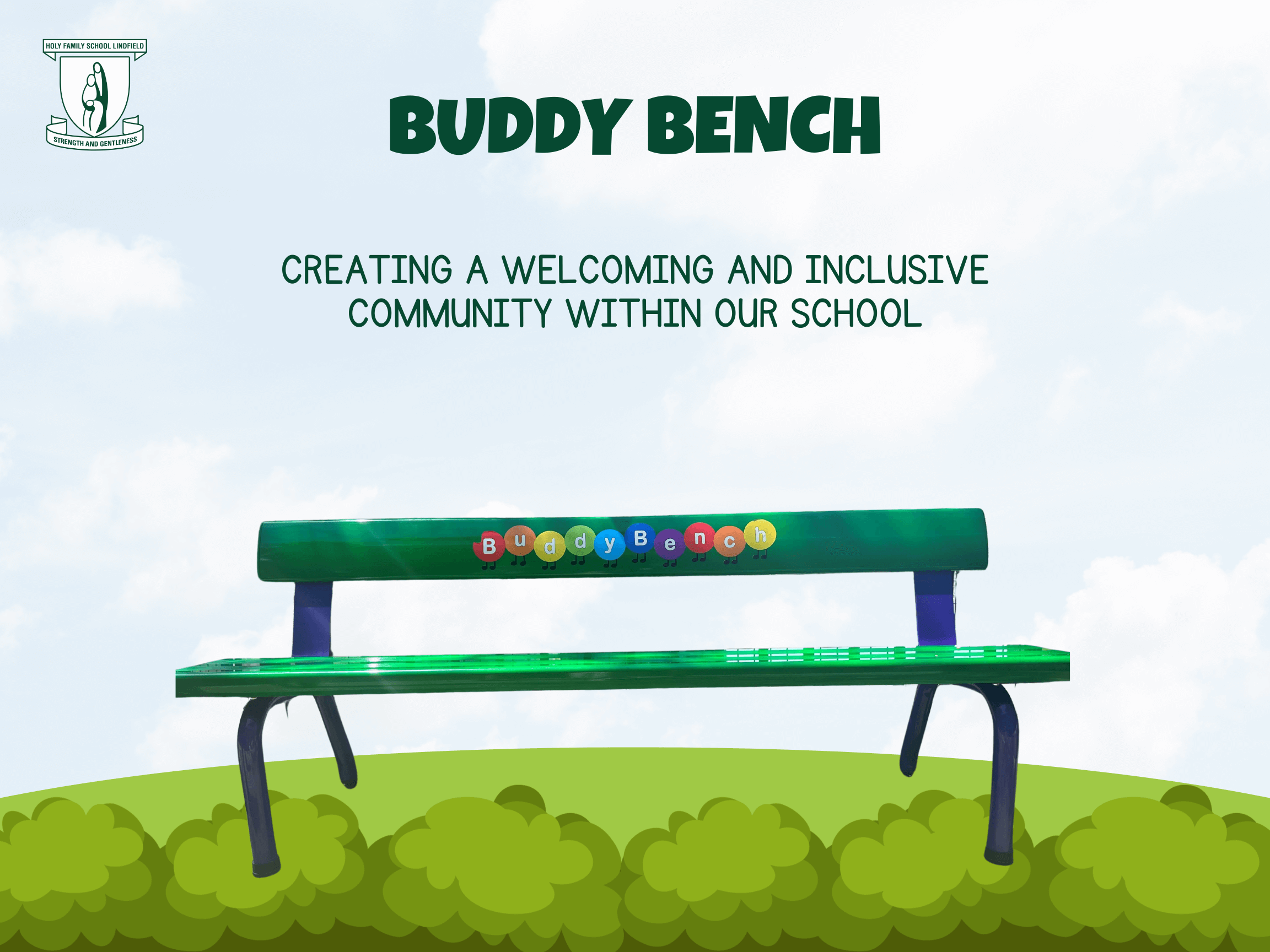 Buddy Bench - Holy Family, Lindfield